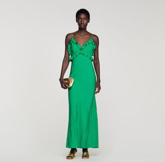 Sandro Langes Tr&auml;gerkleid