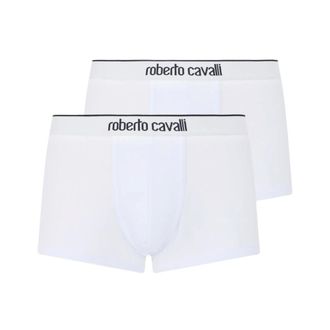 Roberto Cavalli Homme, Sous-v&ecirc;tements, Blanc, Taille: 2XL Cotton Boxers Bi-Pack
