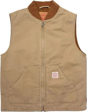 Levi's Homme, Vestes, Brun, Taille: XL Vest Sansome Tigers Eye