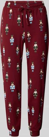 Jake*s Casual Pyjama-Hose mit elastischem Bund und Tunnelzug