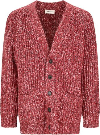 ATOMOFACTORY cardigan à détails de poches - Rouge