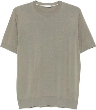 Paolo Pecora Homme, Tops, Gris, Taille: S T-shirt &agrave; col rond