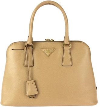 Prada Sac cabas en cuir Saffiano Pre-owned - Femme - Pre-owned - Beige - Taille: ONE Size