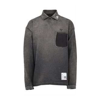 Miharayasuhiro Mihara Yasuhiro, Homme, Tops, Noir, Taille: L Polo &agrave; manches longues