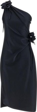 Coperni Femme, Robes, Noir, Taille: 36 FR Asymmetric Flower Mini Dress