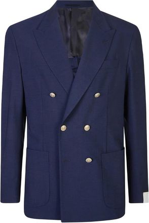 Eleventy Homme, Vestes, Bleu, Taille: L Veste crois&eacute;e