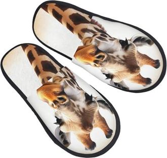 Generic Pantoufle Maison Girafe Mignonne Chaudes Pantoufles Antid&eacute;rapantes Chaussons Maison Doux Hiver Chaussures Chaudes Pour Maison Salon H&ocirc;tels L