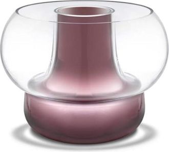 Holmegaard Designer Vase aus mundgeblasenes Glas in Pflaume, 24 cm