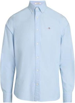 GANT Chemise droite en coton m&eacute;lang&eacute;