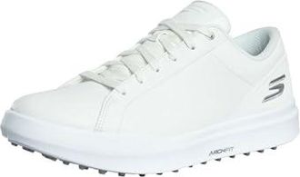 Skechers Go Golf Drive 6 Arch Chaussures de Golf sans Crampons en Cuir pour Homme Coupe d&eacute;contract&eacute;e, Blanc, 43 EU