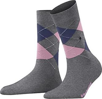Burlington Covent Garden W So coton fantaisie 1 paire, Chaussettes Femme, Gris Concrete Melange 3615, 36-41