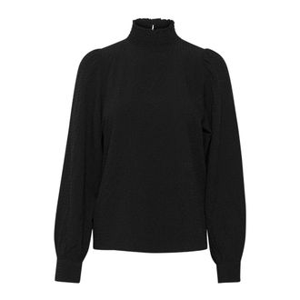 Kaffe KAditte Smock Blouse - - Blouses & Shirts - Damen - Schwarzk - XS
