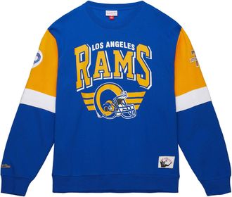 Mitchell & Ness NFL All Over Sweatshirt 3.0 Los Angeles Rams - Gr&ouml;&szlig;e XXL, Herren, Frauen, Kinder, Unisex, Fr&uuml;hling, Sommer, Herbst, Winter, National Football League, 