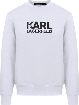 Karl Lagerfeld Homme, Sweatshirts et sweats &agrave; capuche, Blanc, Taille: XL Logo SweaT-shirt