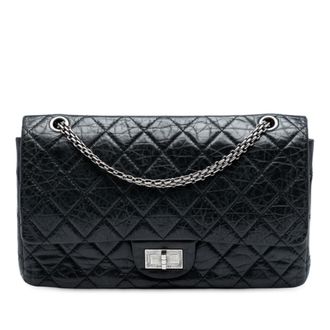 Chanel Black Reissue 2.55 Aged Calfskin Double Flap 227