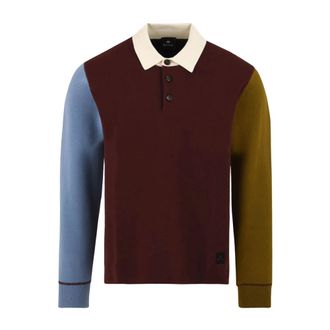 Paul Smith Langarm Colour-Block-Poloshirt - - Tops - Herren - Mehrfarbig - S