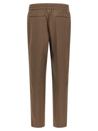 Brioni Mens Brown Wool Casual Pants