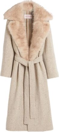 Valentino Garavani manteau en laine vierge - Tons neutres