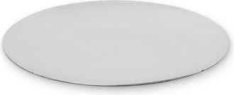 Matches 21 Deko-Teller 33 cm in Silber - Flacher Teller als Tischdeko Kerzenteller