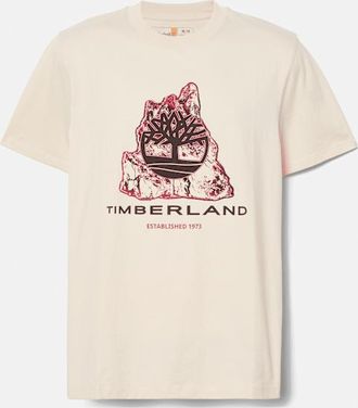 Timberland T-Shirt mit saisonalem, grafischem Baum-Logo f&uuml;r Herren in Beige, Herren, Beige, Gr&ouml;&szlig;e