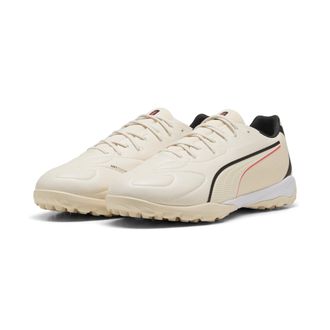 Puma Chaussures de football KING 20 MATCH TT Unisexe, Accessoires, Beige, 40.5