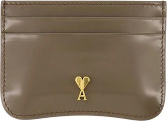Ami Femme, Accessoires, Brun, Taille: ONE Size Porte-cartes Paris