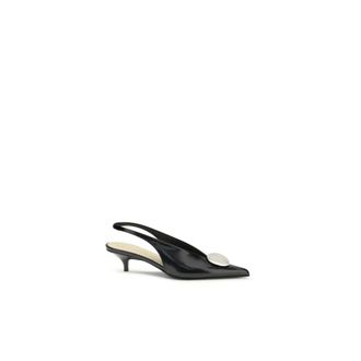 Proenza Schouler Femme, Chaussures, Noir, Taille: 41 EU Escarpins &agrave; Talons Mi-Hauts en Cuir de Veau