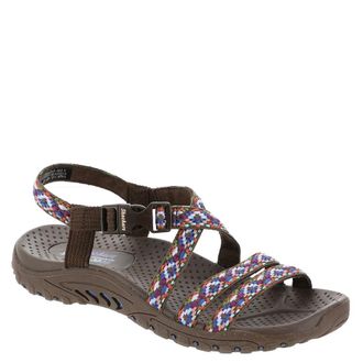 Skechers Damen Reggae-Dream Weaver Sport Sandale, Schokolade Multi, 41 EU