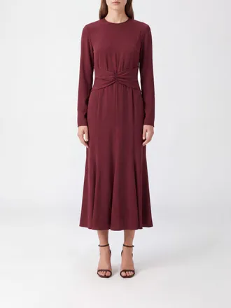 Alberta Ferretti Robe de c&eacute;r&eacute;monie midi &eacute;vas&eacute;e &agrave; manches longues