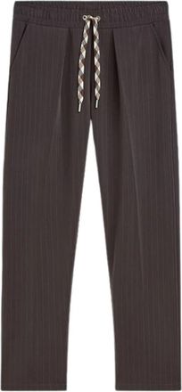 Summum Tapered Hose Pinstripe Scuba - - Trousers - Damen - Braun - M