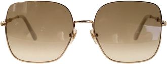 Gucci Sonnenbrillen - Gucci GG0879 Sunglasses Gold - Gr. unisize - in Gold - f&uuml;r Damen