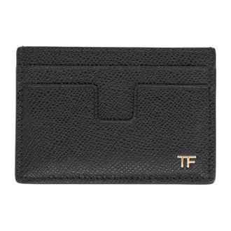 Tom Ford Small Grain Leather Cardholder - - Accessories - Herren - Schwarzk - ONE SIZE