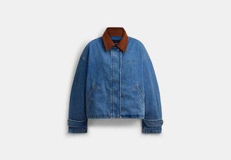 Coach Barn-Jacke Aus Denim