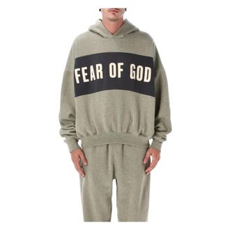 Fear of God Cropped Relaxed Panelled Hoodie - - Sweatshirts & Hoodies - Herren - Gr&uuml;n - M