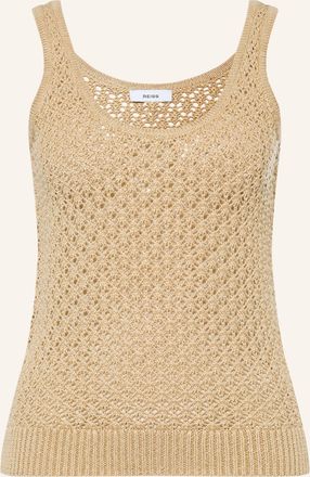 Reiss Reiss Stricktop Colette Aus Leinen beige