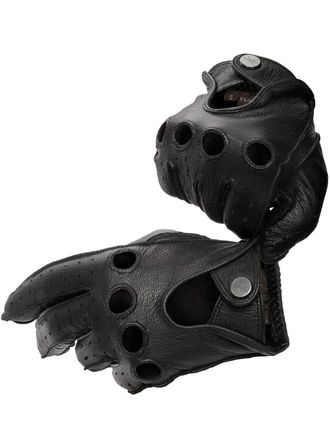 Pearlwood Herren Lederhandschuhe Steve f&uuml;r Autofahrer I aus Ziegenleder I Schwarz Gr&ouml;&szlig;e XL