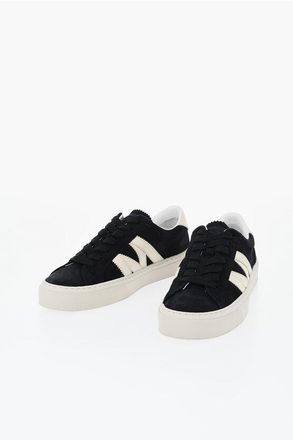 Moncler Suede Sneakers MONACO With Contrast Details size 39,5