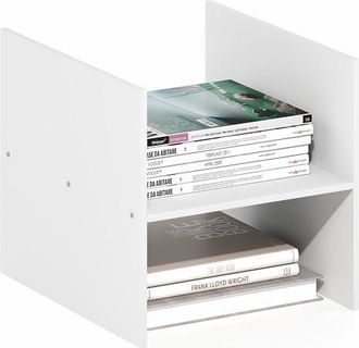 Furinno Cubicle W&uuml;rfel-Einsatz, H-Regal Cube Organizer, 2-st&ouml;ckiges Regalzubeh&ouml;r, passend f&uuml;r Furinno Triple Thick Cubes und IKEA Kallax, f&uuml;r Aufbewahrung und