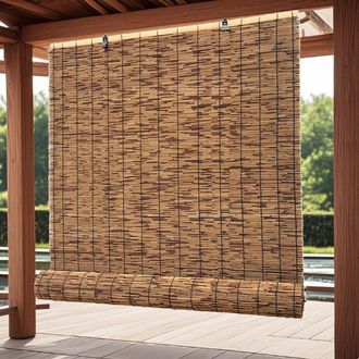 Generic Outdoor Wetterfest Rollos Au&szlig;enrollo Sichtschutz Jalousien Breite 50 60 80 90 100 120 130 150 160cm Sonnenschutz Vorhang F&uuml;r Terrasse Garten T&uuml;r K&uuml;che