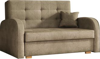 Mirjan24 Schlafsofa Viva Gold II mit Bettkasten, 2 Sitzer Polstersofa mit Schlaffunktion inkl. Kissen, Sofa, Sofagarnitur, Bettsofa, Wohnlandschaft, Farbauswah
