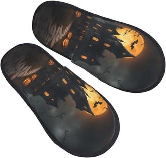 Generic Antid&eacute;rapant Hiver Pantoufles Impression dhorreur dHalloween Accueil Slippers Classiques Chaussons Homme pour Adulte Homme Ext&eacute;rieur M