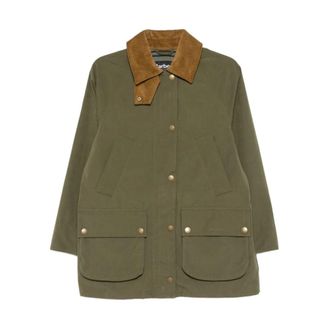 Barbour Femme, Vestes, Vert, Taille: 38 FR Glynis Coat