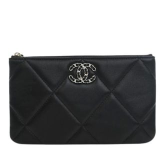 Chanel Sac pochette Pre-owned - Femme - Pre-owned - Noir - Taille: ONE Size