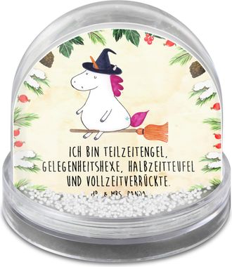 Mr. & Mrs. Panda Weihnachtskugel Einhorn Hexe - Geschenk, Schneekugel, Unicorn, Gro&szlig;e, Engel, Weihnachten, Frau, Weihnachts, Freundin, Teufel, Einh&ouml;rner