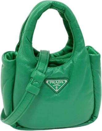 Prada Sac &agrave; main en cuir Pre-owned - Femme - Pre-owned - Vert - Taille: ONE Size