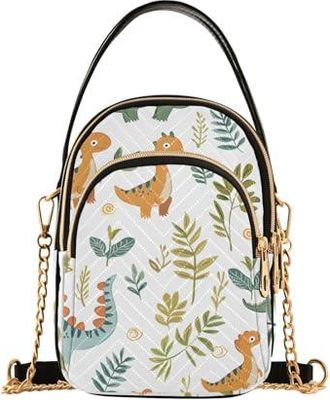 Mnsruu Sac à bandoulière pour femme - Motif dinosaure - Avec sangle réglable