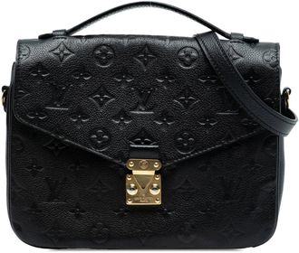 Louis Vuitton Hobo Bags - Monogram Empreinte Pochette Metis - Gr. unisize - in Schwarz - für Damen