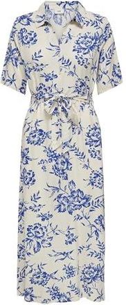 Jacqueline de Yong JdY Jdystarsezen Mididress Starsezen Life Robe mi-Longue 2/4 WVN Noos, Tapioca, L Femmes