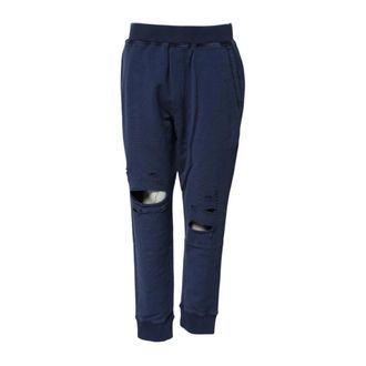 Dsquared2 Blaue Baumwoll Tapered Jogger Hose - - Trousers - Damen - Blau - XS