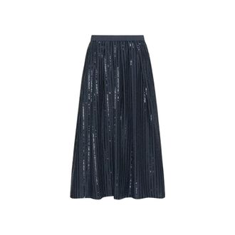 Max Mara Jupe Fiordi - Femme - Jupes - Bleu - Taille: 40 FR